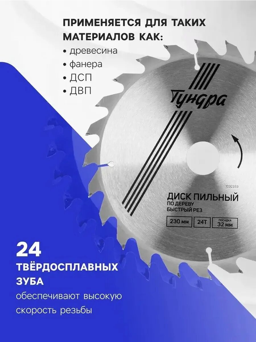 Пильный диск для дерева с быстрым резом