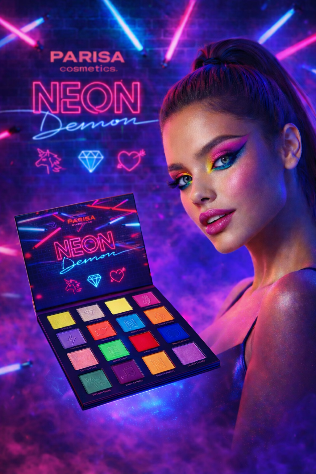 Parisa Палетка теней для век NEON Demon Е-716 4