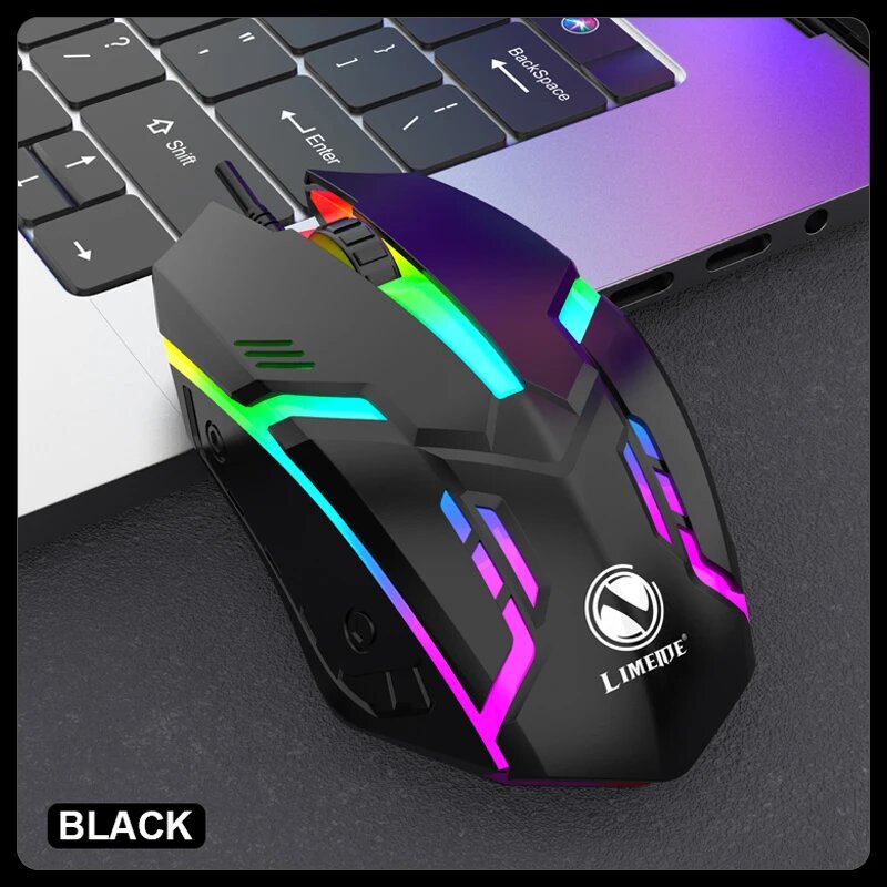 Игровая мышь LIMEIE Black, проводная