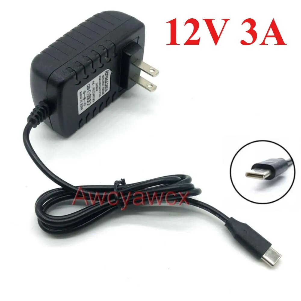 Адаптер 12В 3А Type-C US для CHUWI