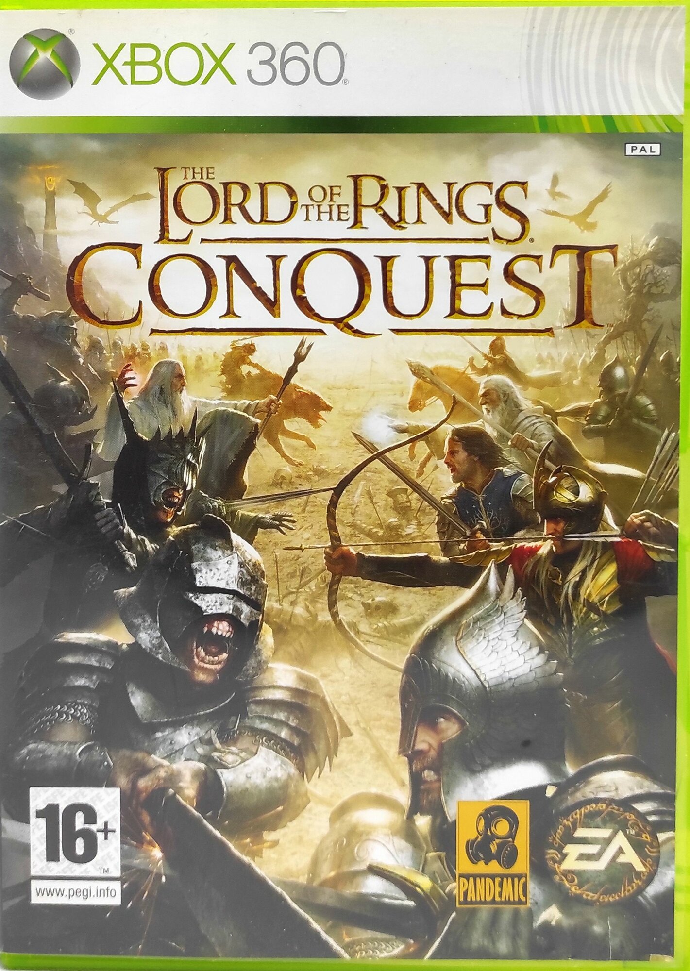 The Lord of the Rings Conquest Английский язык Видеоигра на диске Xbox 360. Товар уцененный