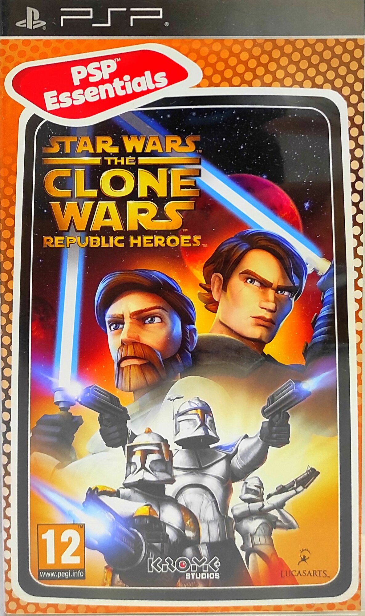 Star Wars: The Clone Wars - Republic Heroes Звёздные войны: Войны клонов Герои Республики Английский язык ULES 01284 Видеоигра на диске PSP. Товар уцененный