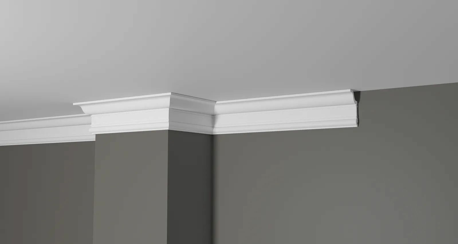 Карниз Decor-Dizayn DD501 Белая Лепнина Д2000хВ59хТ31 / Декор Дизайн