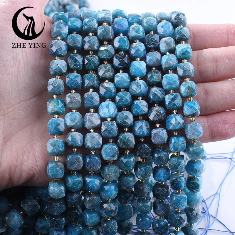 Zhe Ying натуральные бусины апатита, 8,5-9 мм, цвет 34apatite L.3
