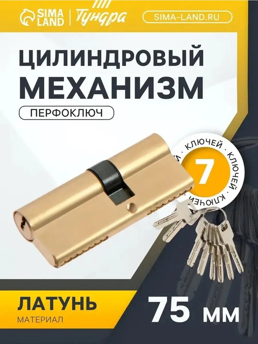 Высококачественный цилиндр для китайских дверей 75 мм