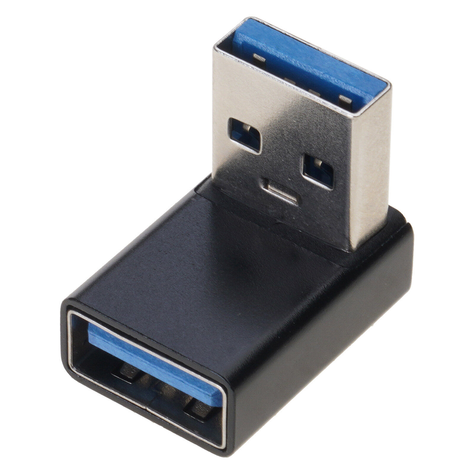 USB 3.0 переходник с углом 90 градусов, мужской на женский,