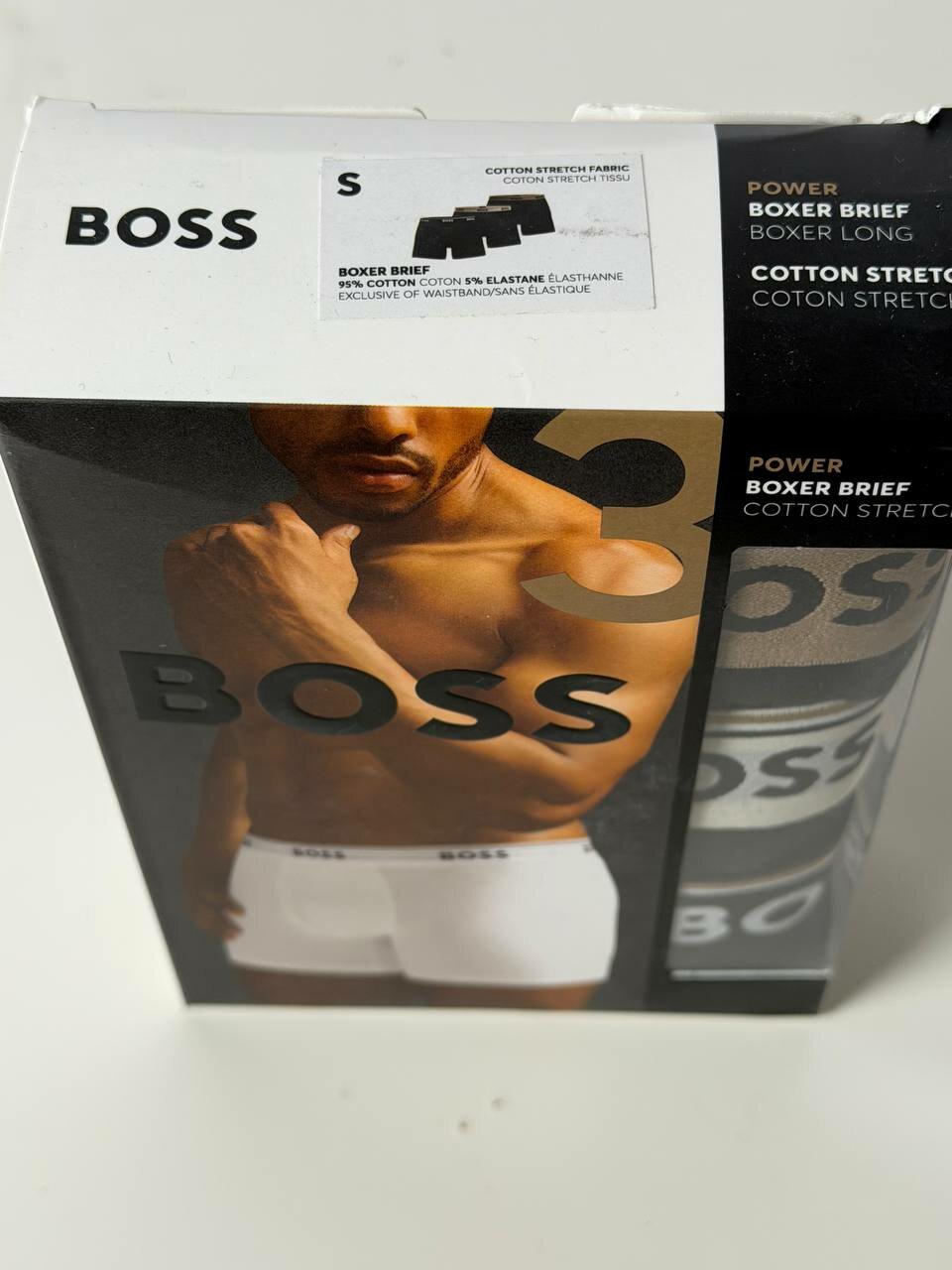 Трусы BOSS POWER 3 PACK - Boxerbriefs, комплект из 3 шт., размер S — фото 1
