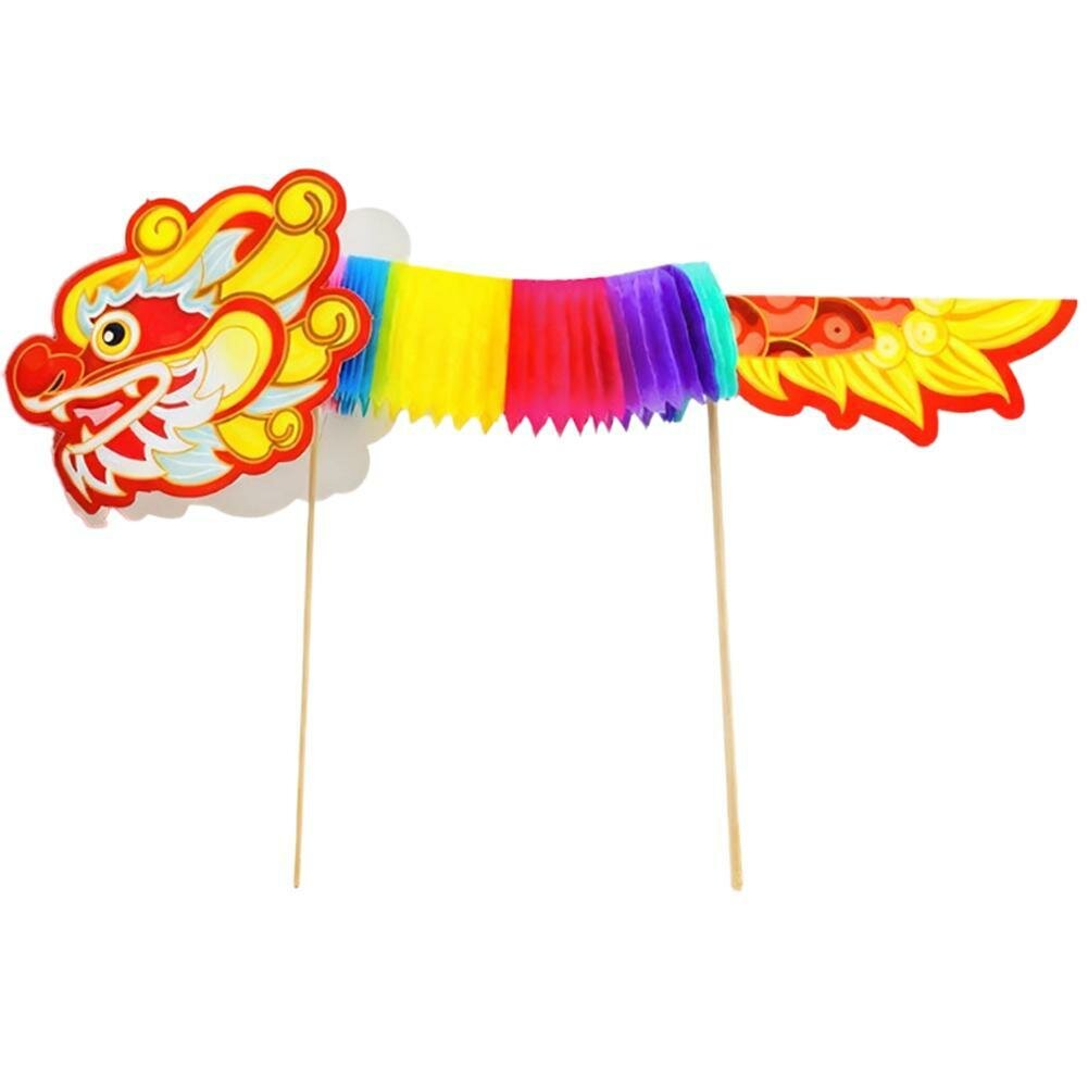 Tradition 3d Paper Dragon Toy Handmade Toys Folding Folding Paper Toy Decorations Selfie Photography Cool Handheld Chinese Dragon Toy Party