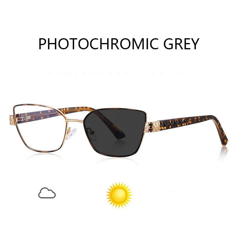 Очки для чтения RBENN, Leopard Photo Grey, +2.50