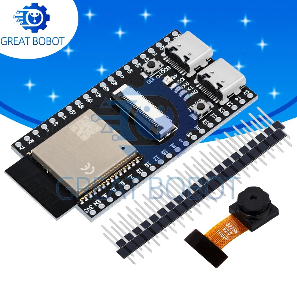 ESP32-S3 CAM WiFi/Bluetooth модуль baishundianzi esp32-s3 — фото 1