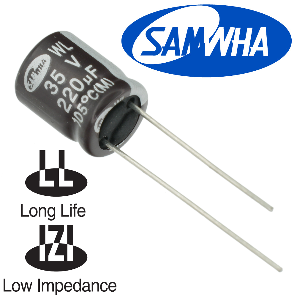 220мкФ 35В / WL / 10х12,5 / 105 С / конденсатор электролитический (4шт)