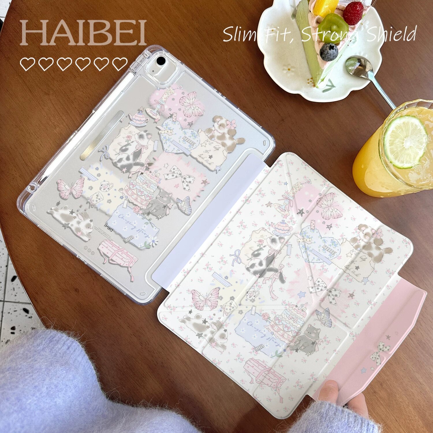 Чехол для iPad mini 6/7 8.3 дюйма с креплением для ручки, акриловый ремешок, узор «Звездная тетрадь»