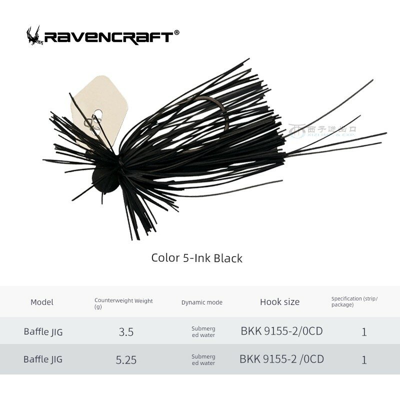Приманка Jig Blade в цвете черного, 5,25 г, с антицепляющим дизайном для глубинной рыбалки