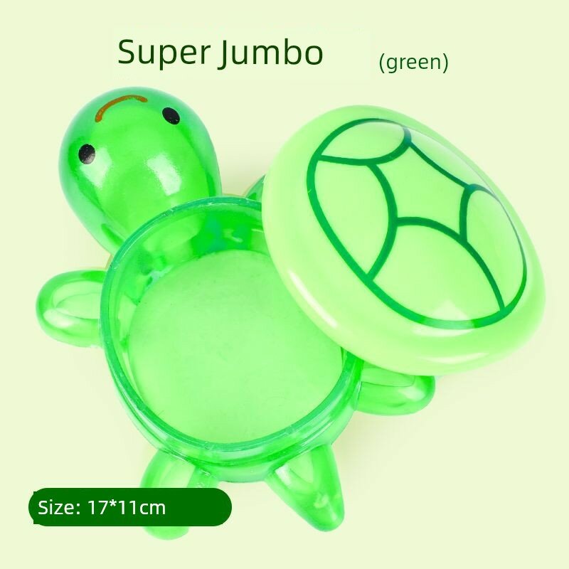 Одиночная гигантская черепаха 17 см, зеленая модель в слепом пакете, съемная конструкция, качественная пластиковая