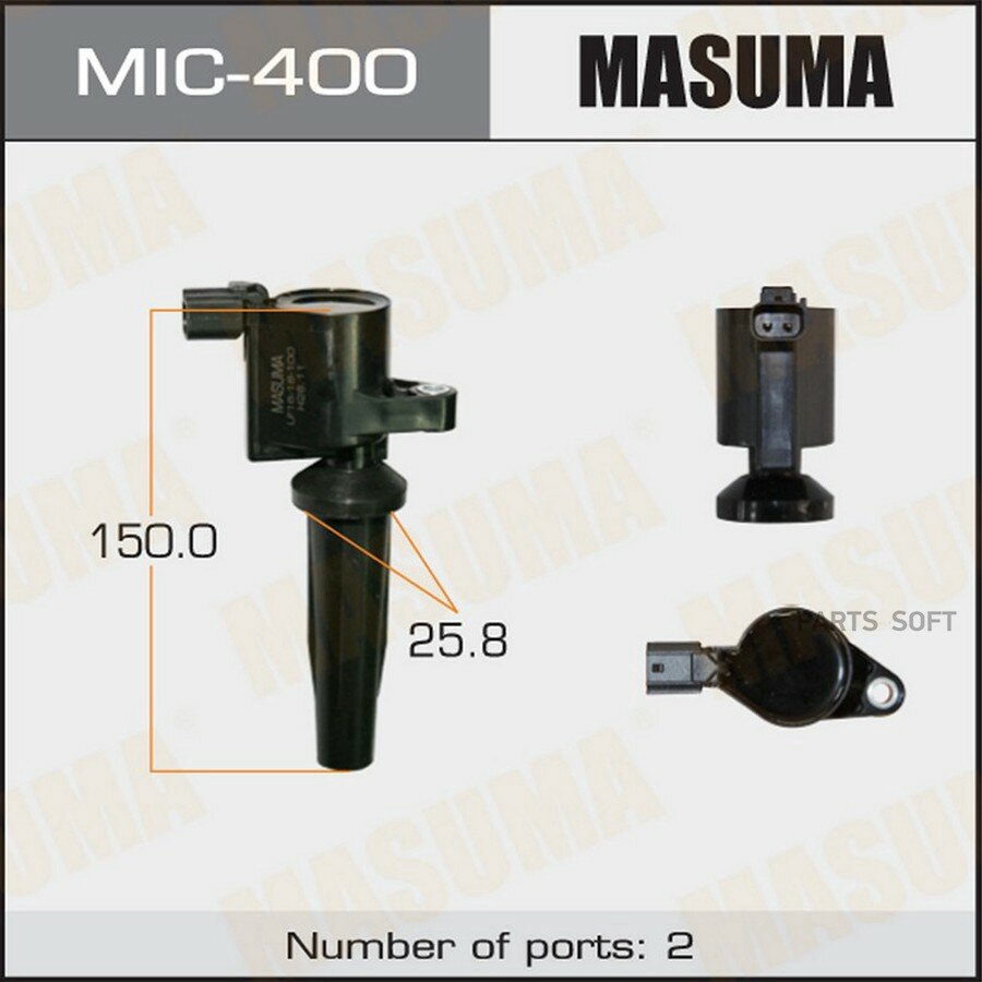 Катушка зажигания MASUMA, MAZDA3, AXELA / LF-DE, L3-VE, L3-DE MASUMA MIC400