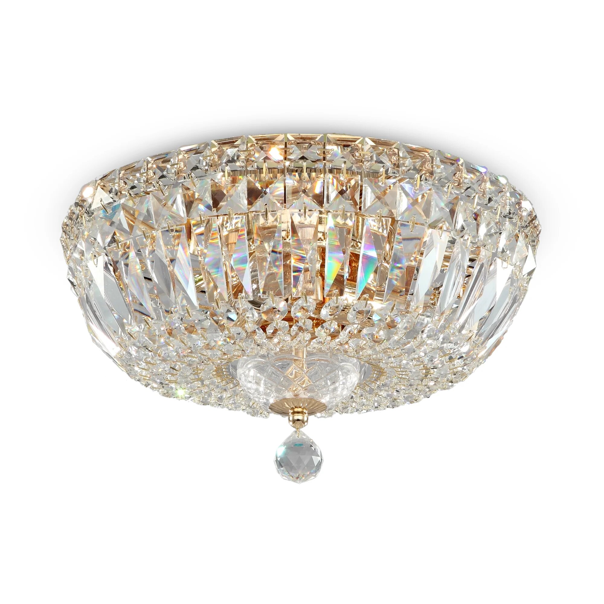 Потолочная хрустальная люстра Maytoni Basfor DIA100-CL-03-G