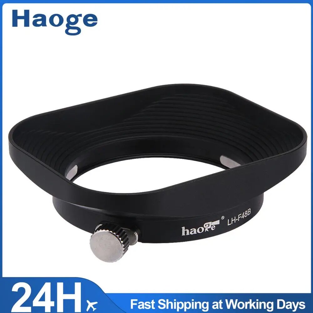 Haoge LH-F48B квадратная металлическая бленда для Olympus M.ZUIKO Digital 17mm f1.8