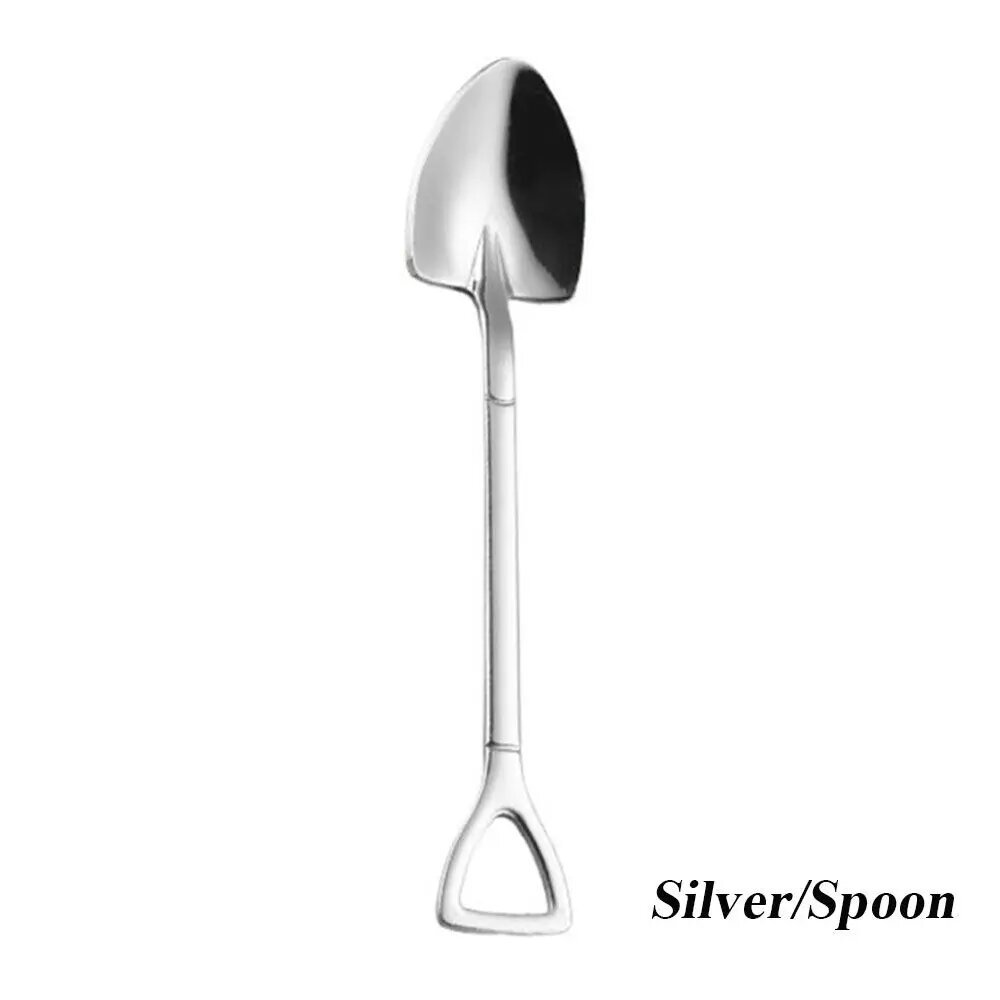 Ложка-совкообразная серебряного цвета Silver/Spoon