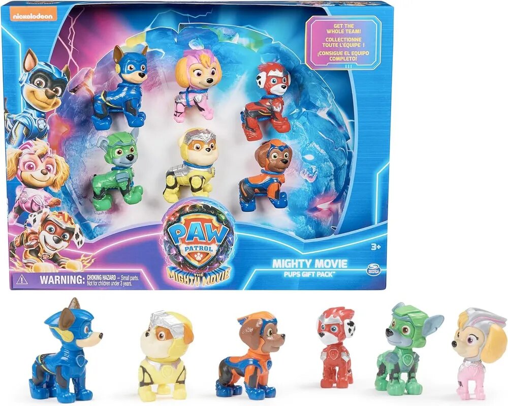 PAW Patrol, Подарочный набор "Супергеройский фильм" с 6 фигурками супергероев