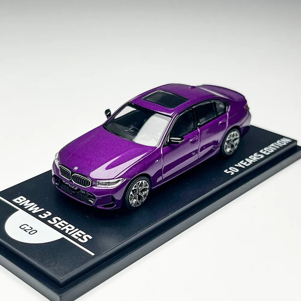 AR BOX 1:64 BMW 3 Series 50th Легковая модель автомобиля, фиолетовый