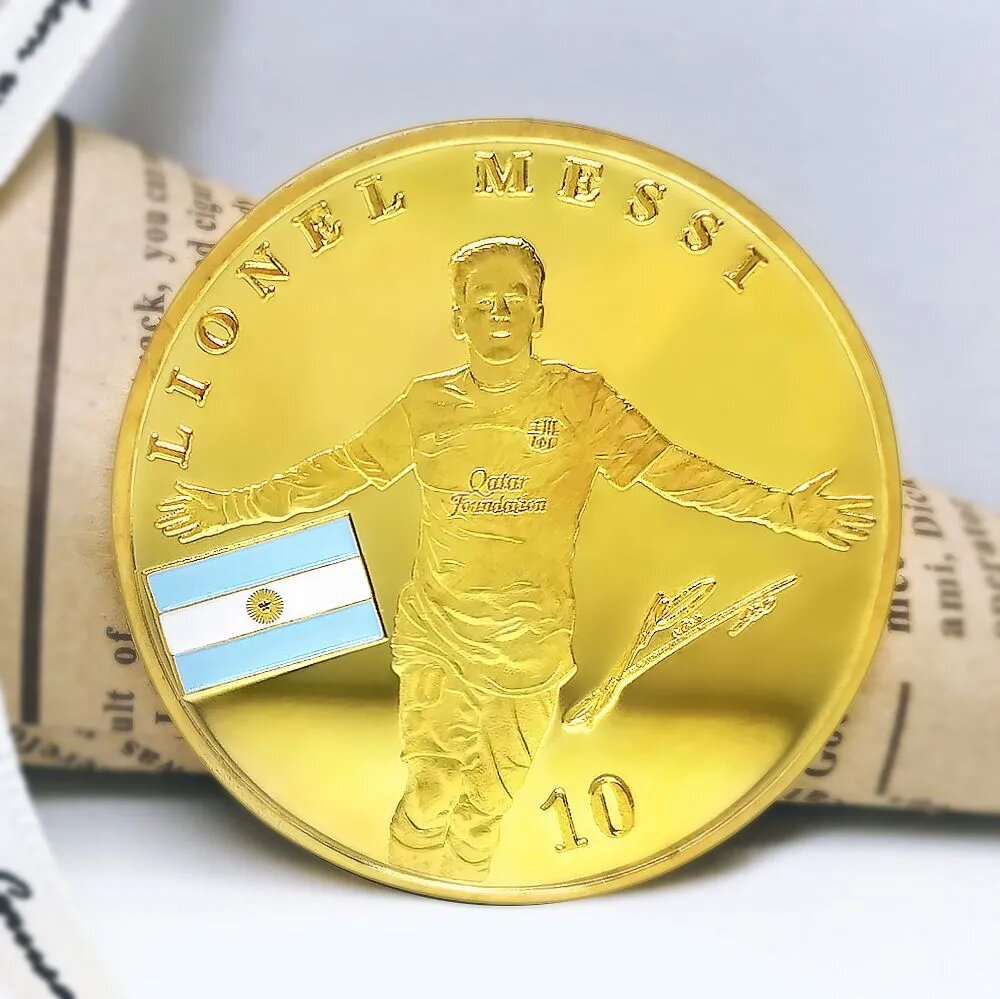 Памятная монета Звезда чемпионата мира по футболу Лионель Месси