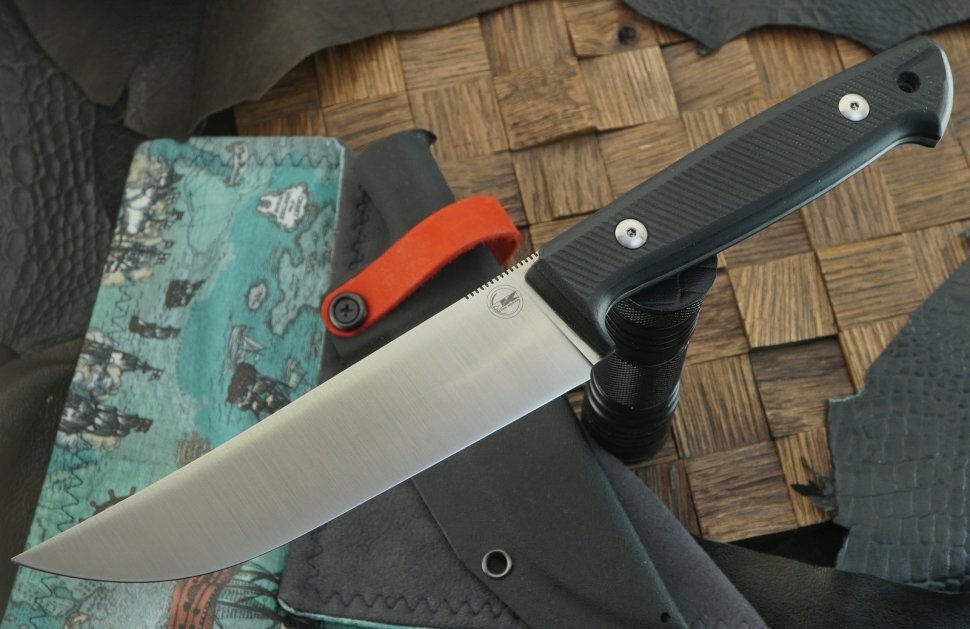 Семь Ножей Техно-Пчак, сталь Bohler N690 cryo, рукоять черный G-10