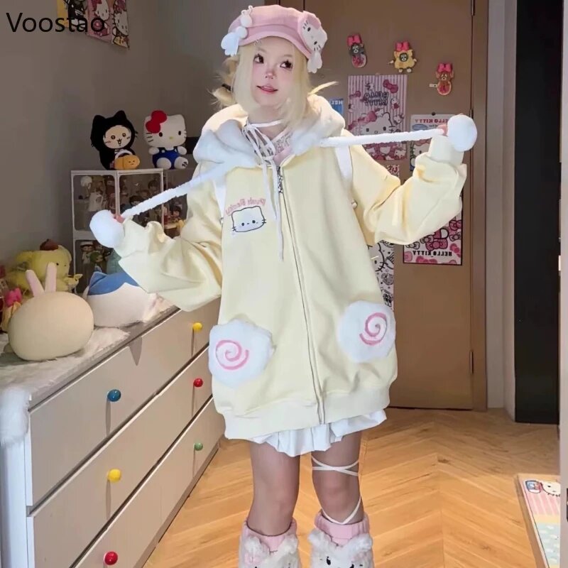 Voostao женские толстовки с мультяшной вышивкой