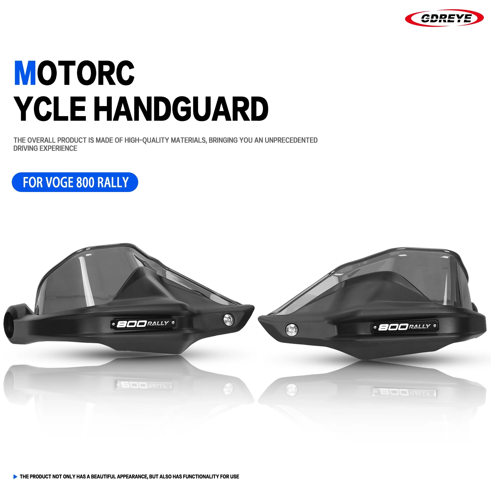 Защита рук для мотоцикла Voge 800 Rally DS800X, ветрозащитный щиток для Черный, black and gray