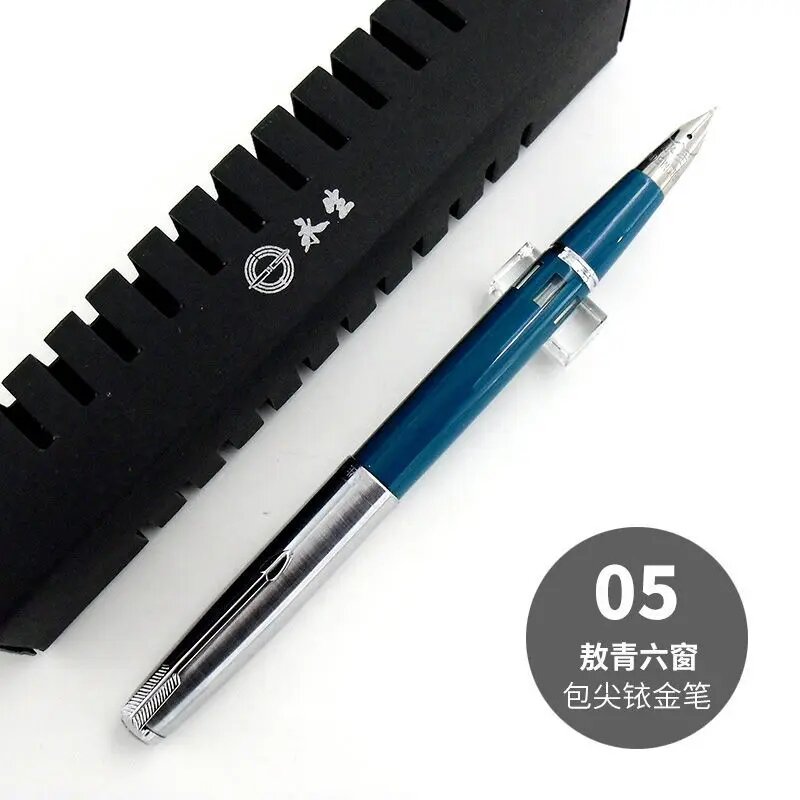 Перьевая ручка Wingsung 601A, Dark teal, перо F 0.5mm