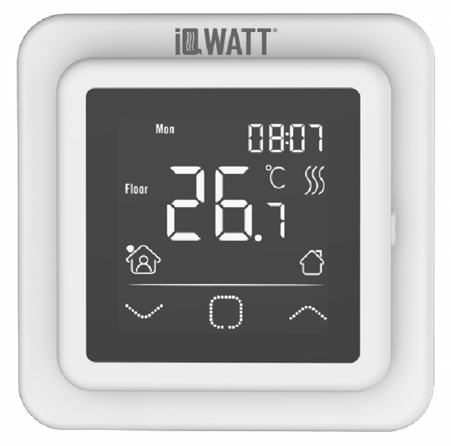 Программируемый терморегулятор с сенсорным дисплеем SMART HEAT WHITE