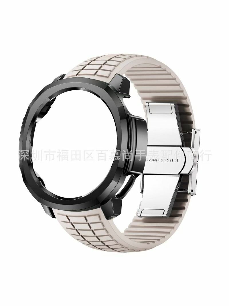 Силиконовый ремень с защитным корпусом для Huawei Watch GT Runner 2