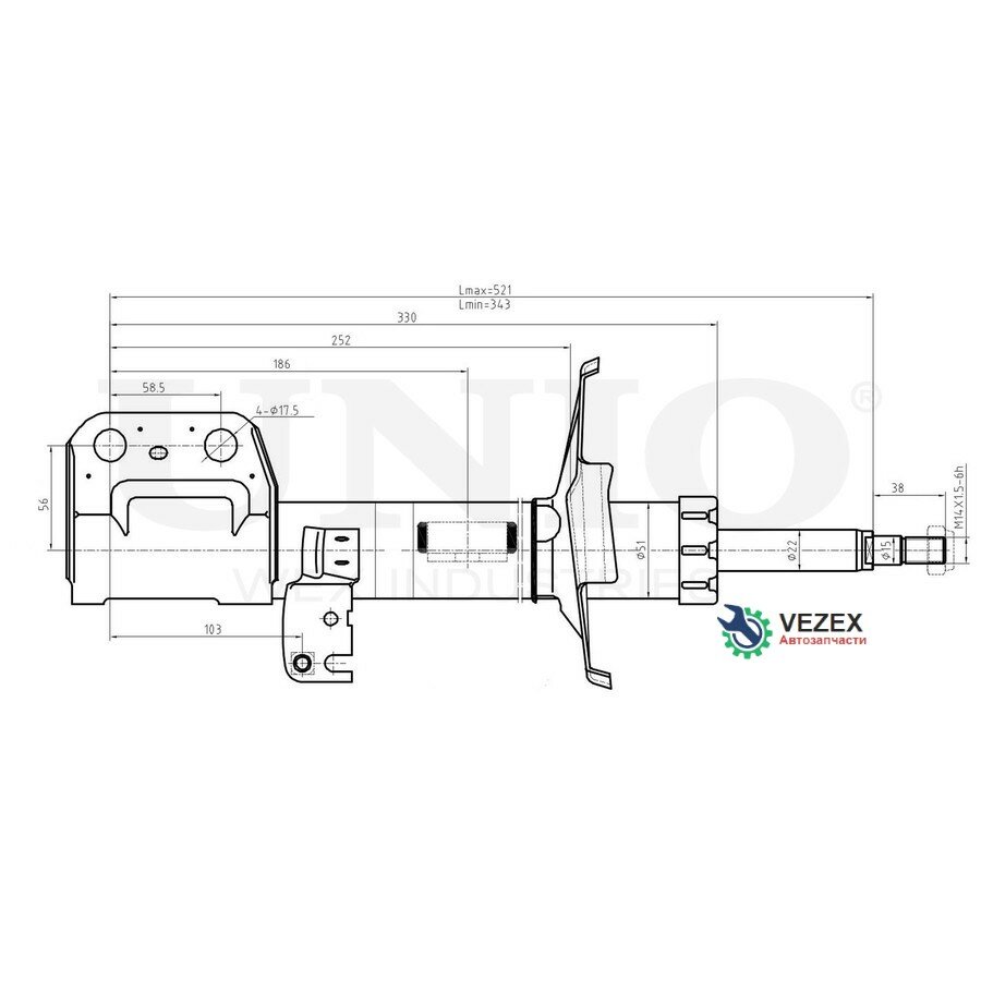 UNIO SAB-10213 Амортизатор подвески
