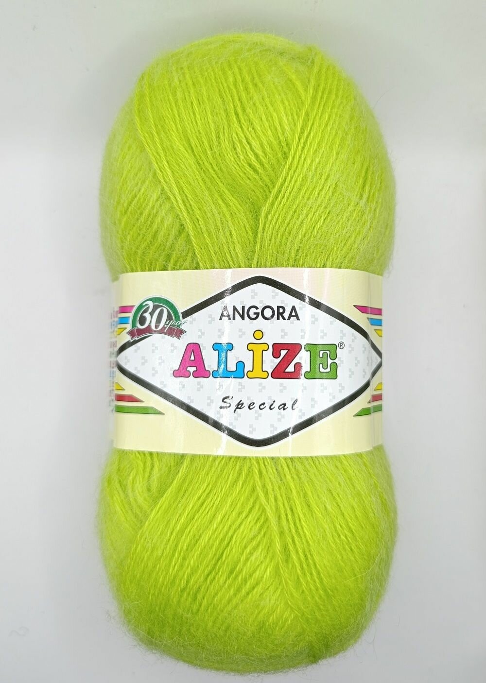 Пряжа для вязания Alize Angora special 612 салатовый 100 гр/550 м 60% мохер, 40% акрил