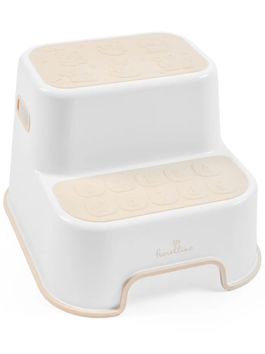 Ступенька подставка Fiorellino двухступенчатая Step Stool beige STL-802