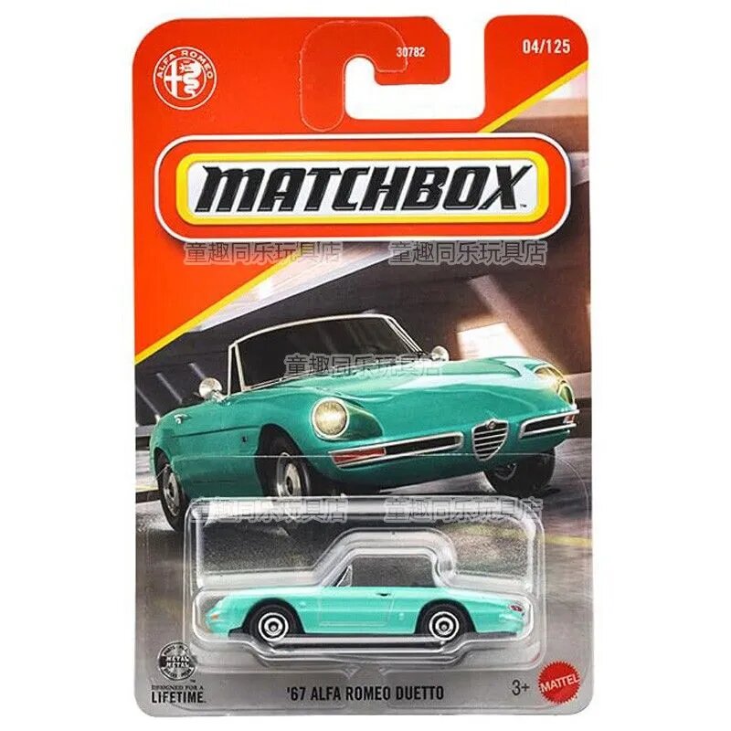 Машинка Matchbox 1:64 67 ALFA ROMEO DUETTO Die-cast Alloy Model Collection Toy Children Gifts