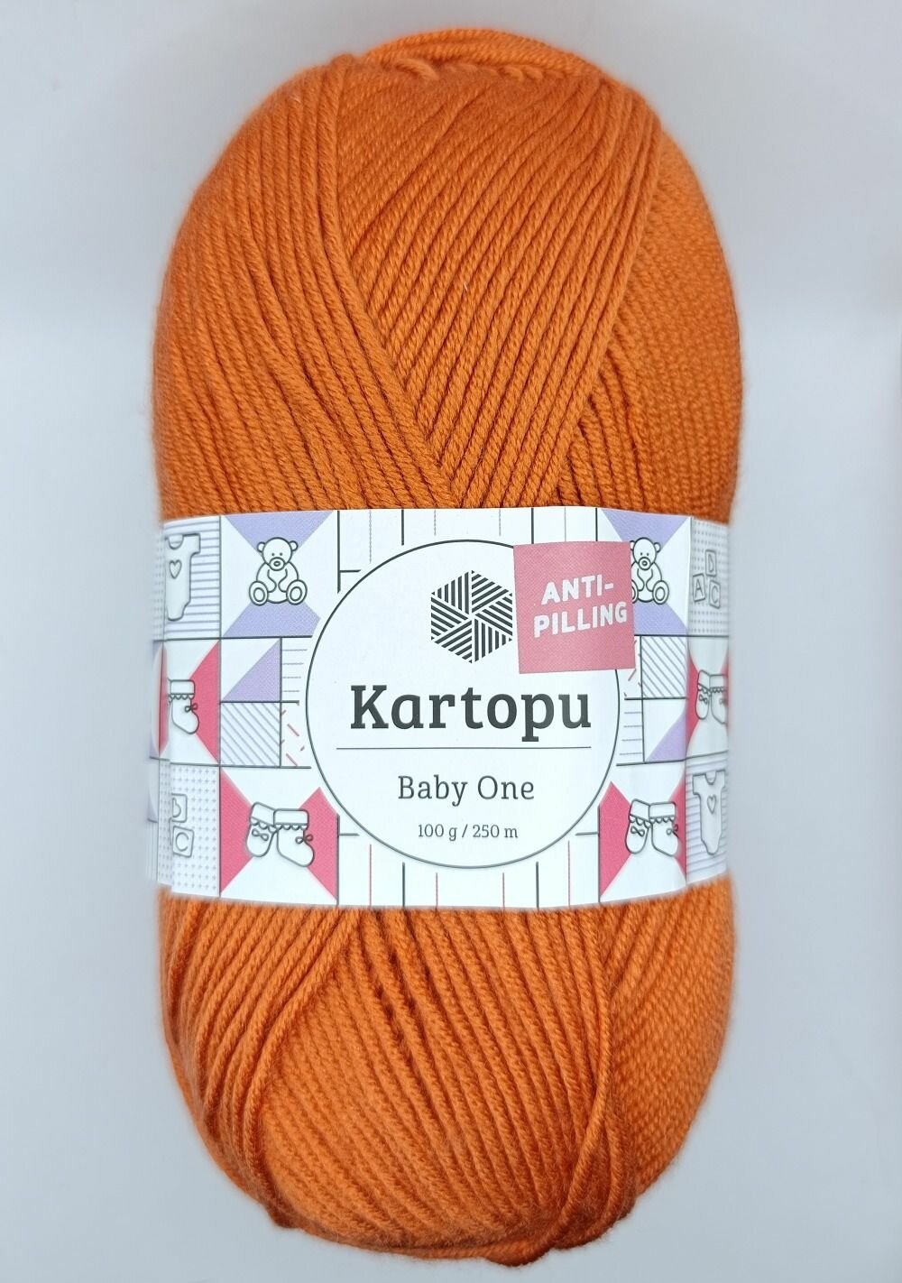 Пряжа для вязания Kartopu Baby one 1210 терракот 100 гр/250 м 100% антипилинг акрил