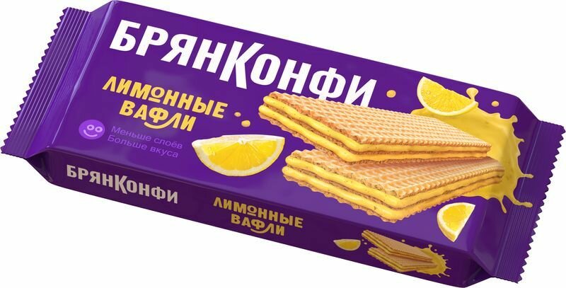 Вафли лимонные 190г, Брянконфи - 2 шт