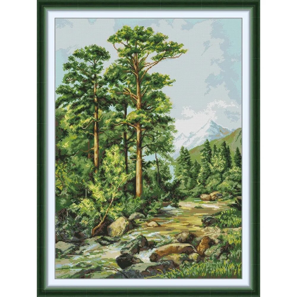 Набор для вышивки крестом Dreamfounder Пейзаж 14ct unprint canvas