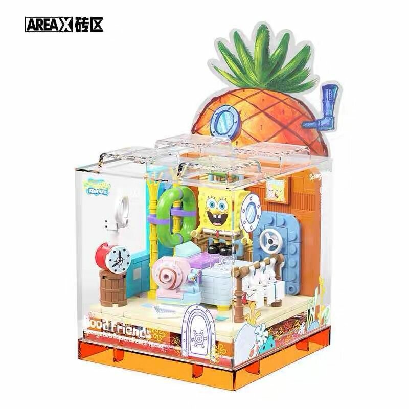 Конструктор Губка Боб Квадратные Штаны : Красти Крабс, SpongeBob SquarePants the Krusty Krab Restaurant , Детские игрушки, Подарок на день рождения