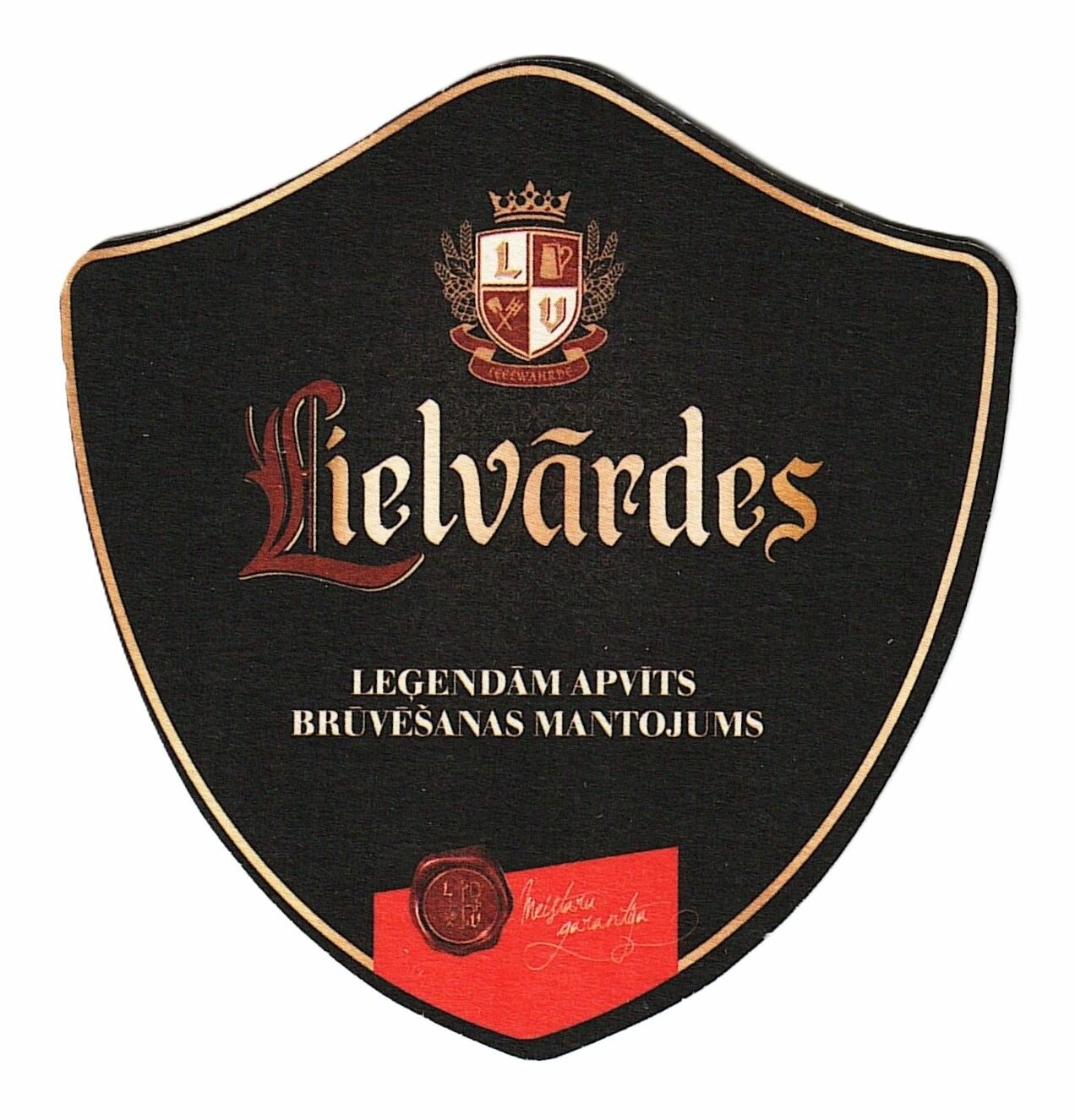 Бирдекель (костер) Lielvardes Ieteicama Латвия (подставка под пивной бокал)