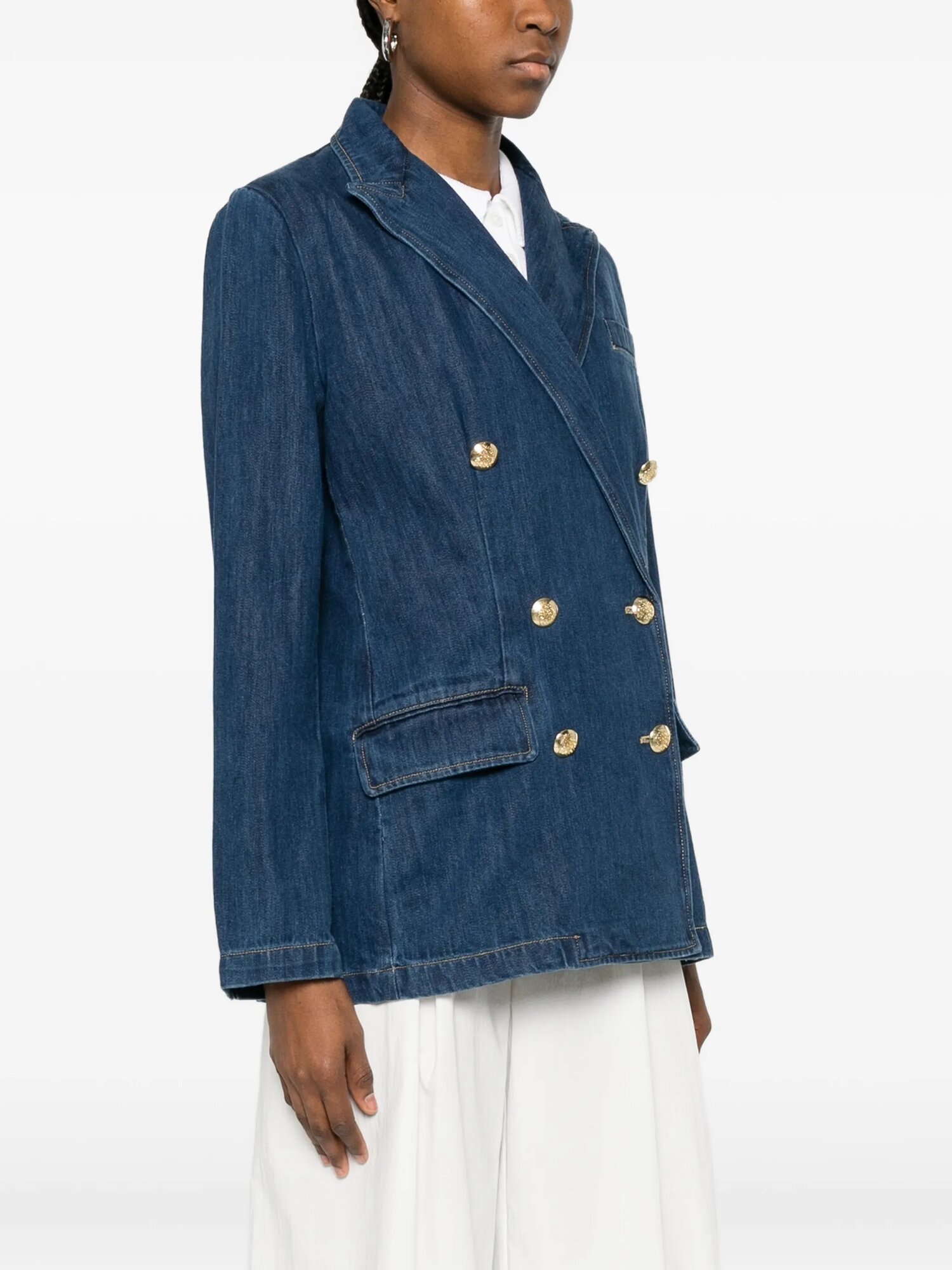Куртка Lauren Ralph Lauren Double-breasted denim jacket, размер 8 — фото 1