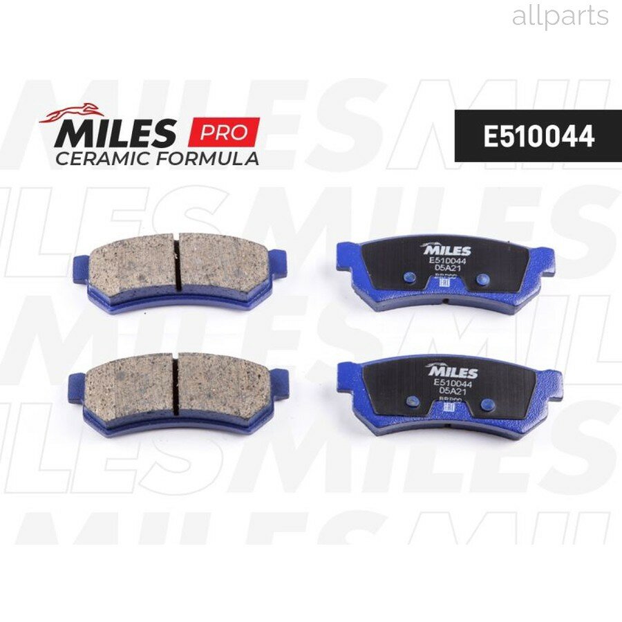 MILES E510044 Колодки тормозные CHEVROLET LACETTI 05-/DAEWOO NUBIRA задние Ceramic