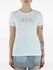 Футболка Armani Exchange Rhinestone-logo T-shirt, размер 42, бежевый/белый