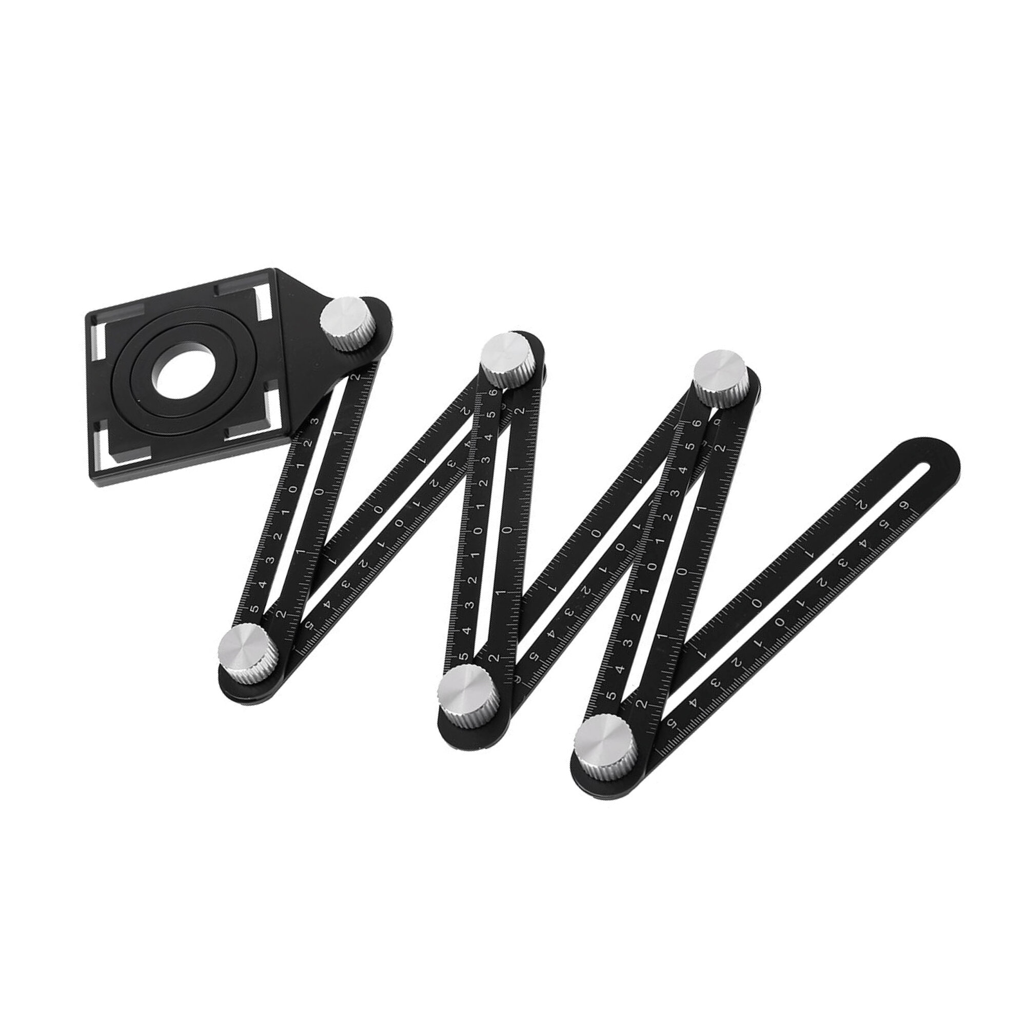 Линейка-шаблон для переноса отверстий на плитку VERTEXTOOLS 6 секций по 12см