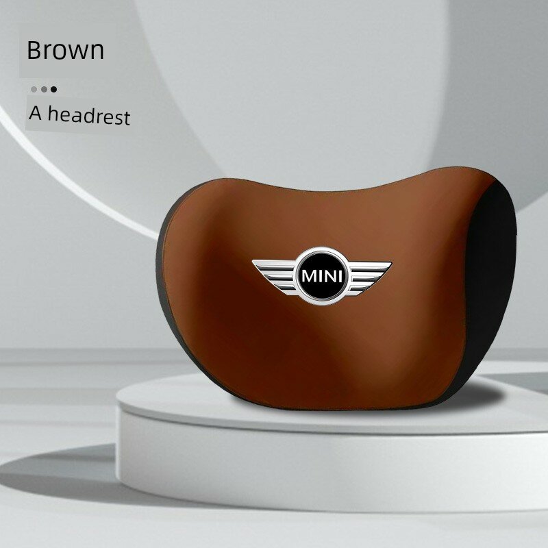 Подушка для головы MINI с памятной пеной, бежевая, 1 шт. подходит для моделей MINI Cooper, Clubman, JCW
