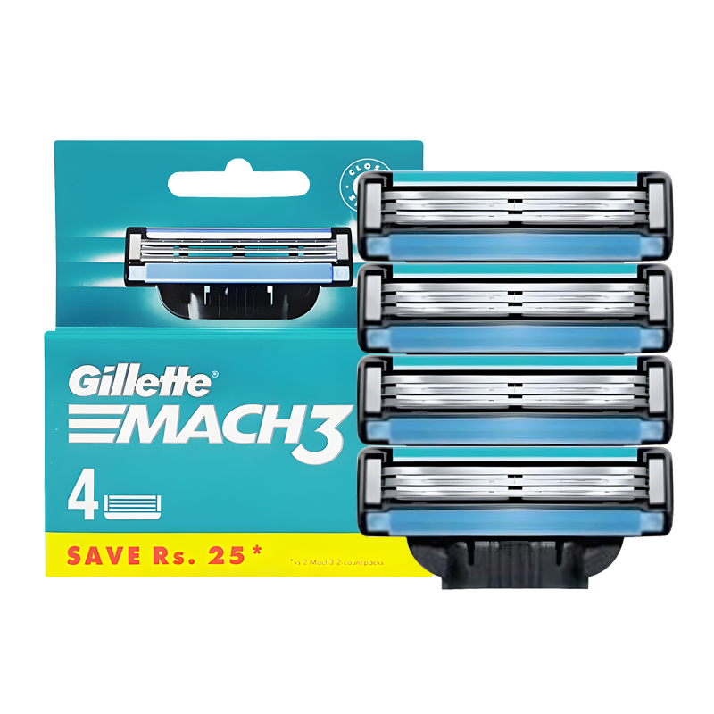 Бритва мужская Gillette MACH3, Sharp Speed Replacement 4 Blade Head