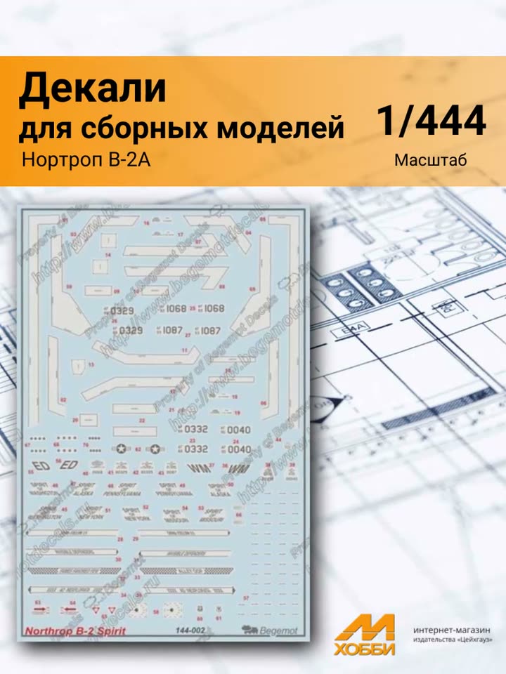 Деколь Нортроп В-2А, 1/444 — фото 1