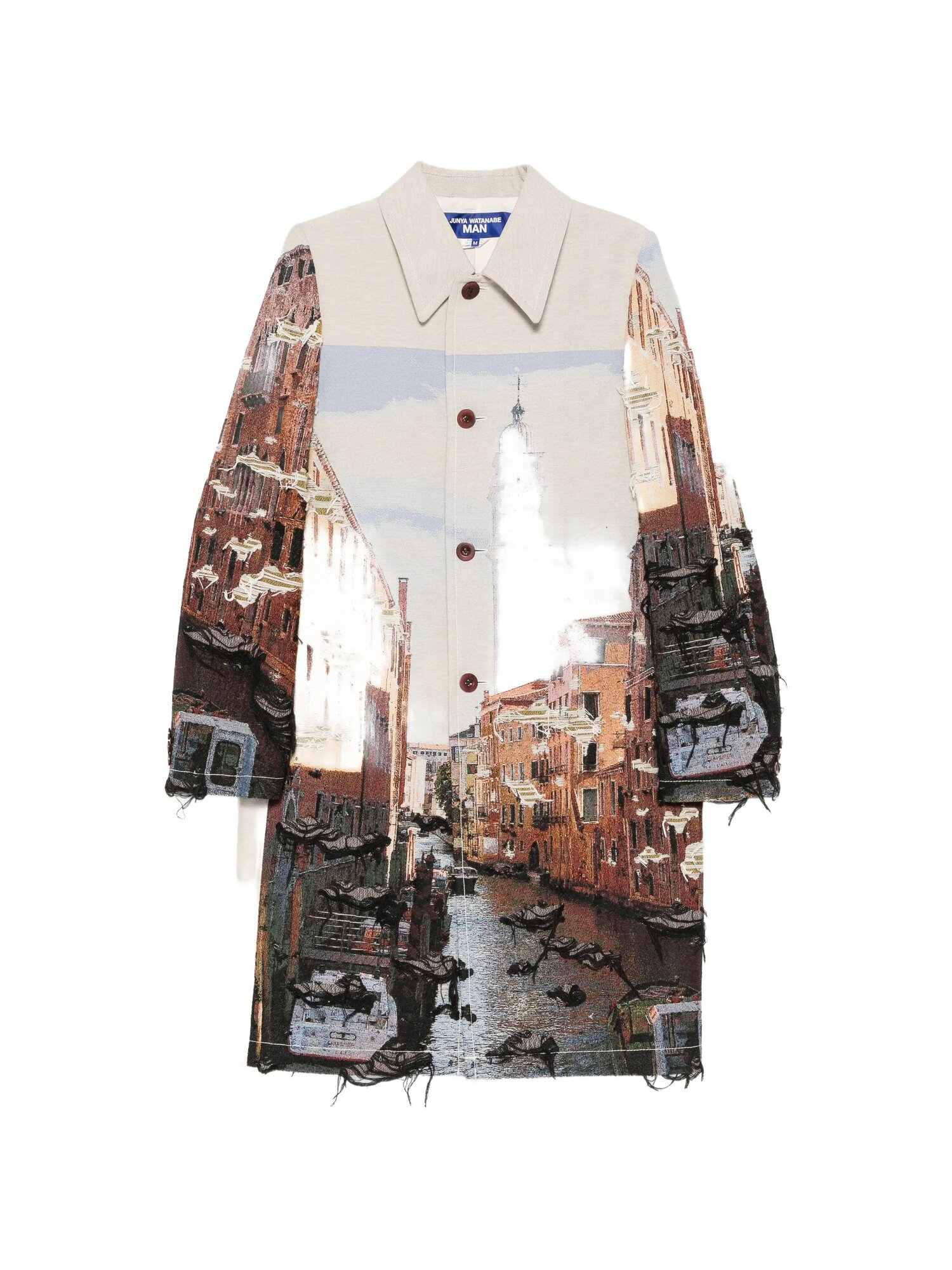 Пальто Tapestry frayed coat