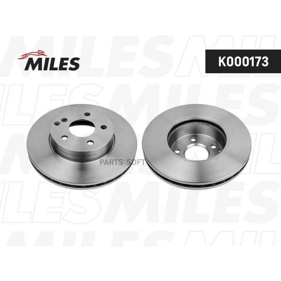 MILES K000173 Диск тормозной MERCEDES W204/W212 09- передний D=295мм. ()