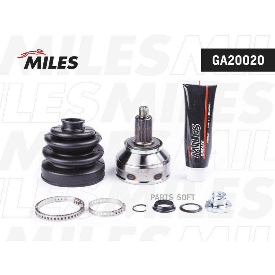 MILES GA20020 ШРУС AUDI A2/VW POLO/SKODA FABIA/ROOMSTER 1.4-2.0 00- нар.